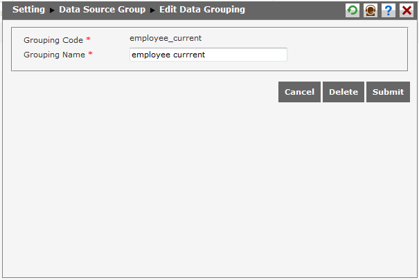 To edit data grouping, follow these steps: