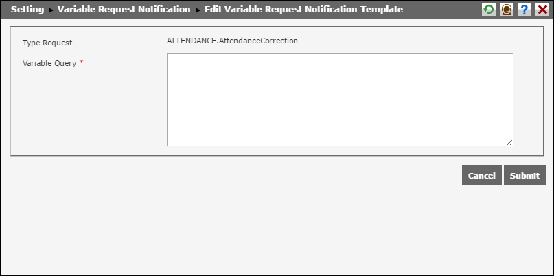 Edit and input query syntax in Query Variabel column. In this column, developer must create one ...
